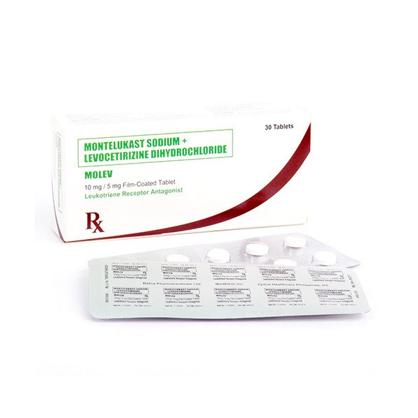 MOLEV Montelukast Sodium / Levocetirizine Dihydrochloride 10mg / 5mg ...